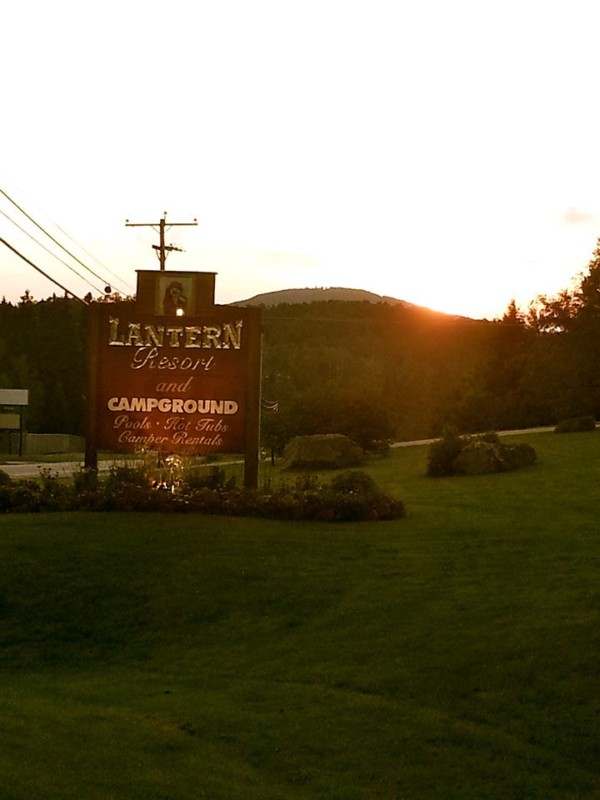 Sunset Front Sign - The Lantern Resort